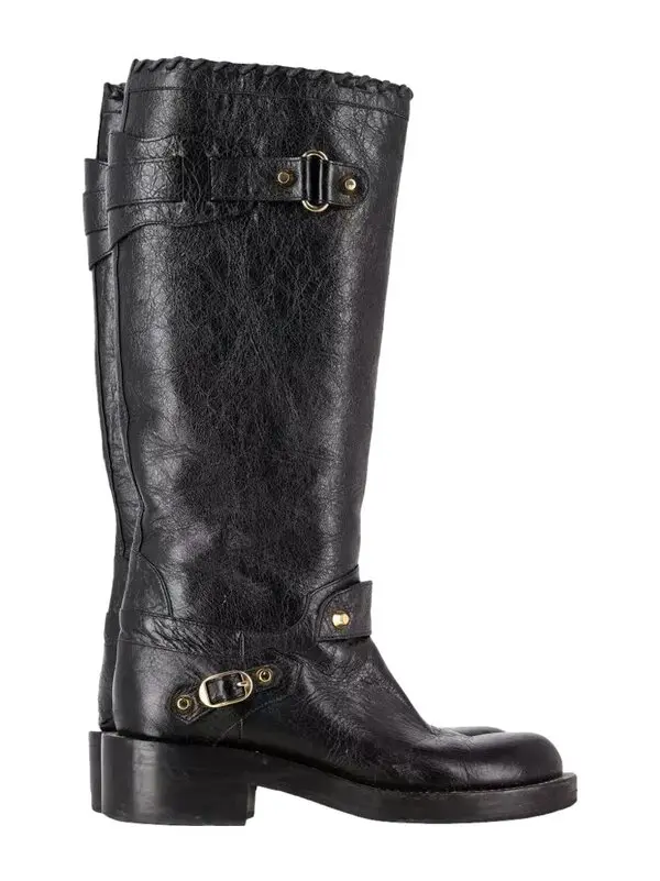 Balenciaga Knee-high Riding Boots - Black