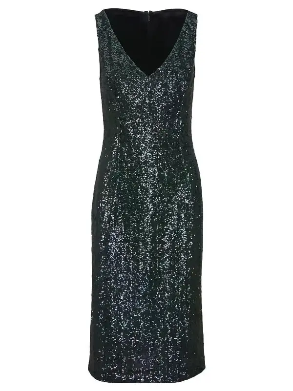 Michael Kors Sequin-embellished Sleeveless Dress - Green