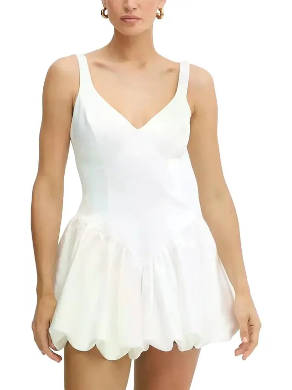 Bardot Oria V-neck Dress - White