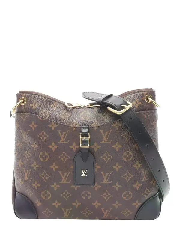 LOUIS VUITTON 2010-2025 Damier Ebene Odeon Mm Crossbody Bag - Brown