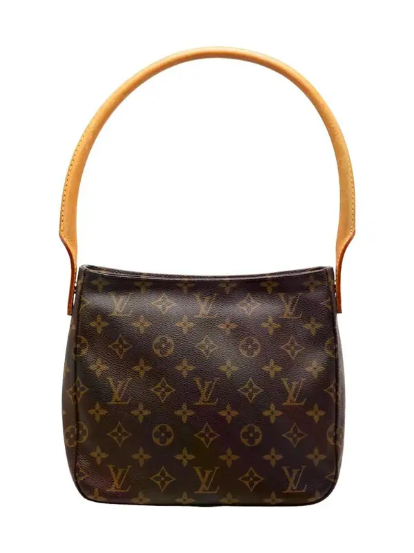 LOUIS VUITTON 2001 Monogram Looping Mm Shoulder Bag - Brown