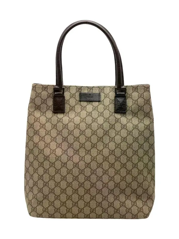 Gucci Gg Supreme Tote Bag - Brown