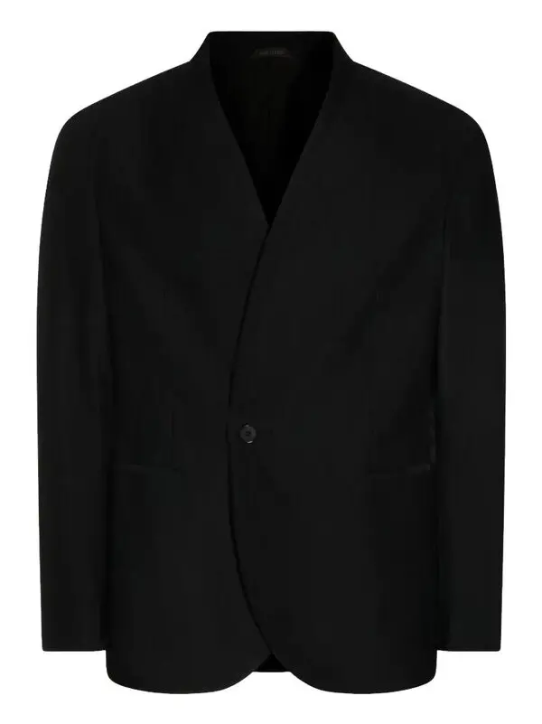 Giorgio Armani Single-breasted Blazer - Black