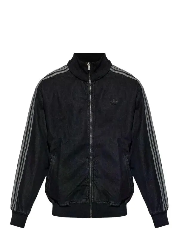 Adidas Side-stripe Zip-up Jacket - Black