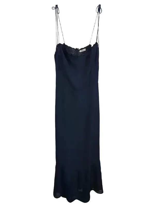 REFORMATION Enya Self-tie Midi Dress - Blue