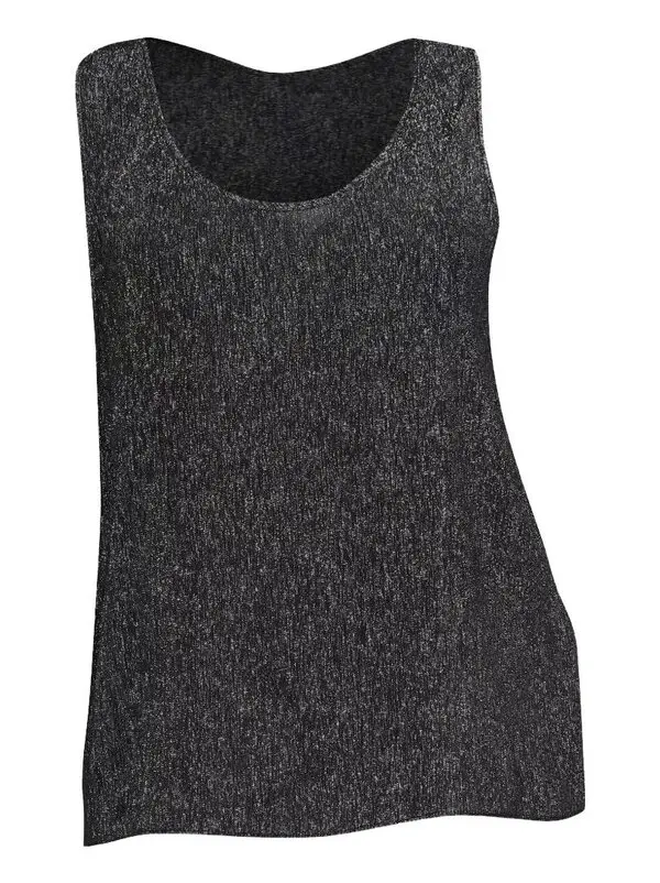 Saint Laurent Glittered Top - Grey