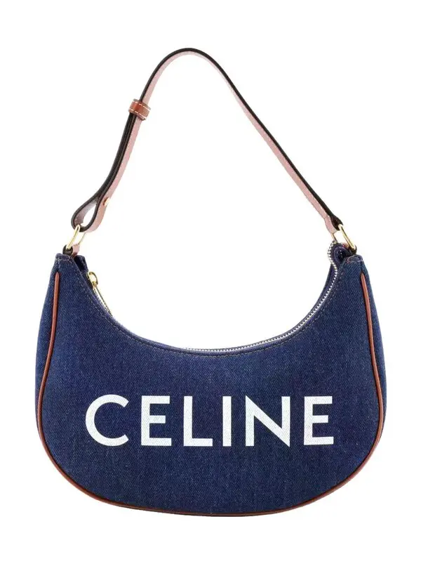 Celine Ava Denim Hobo Bag - Blue