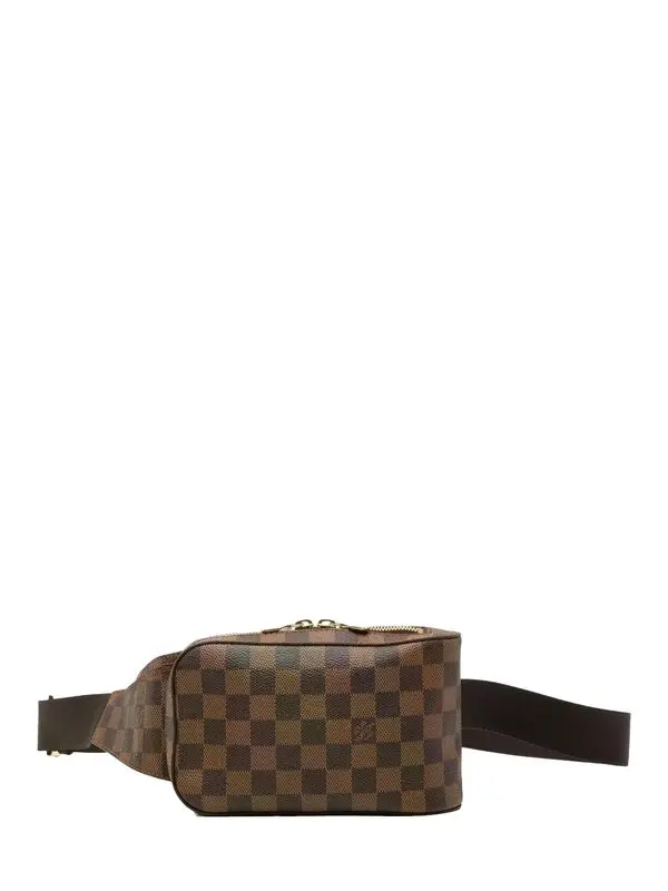 LOUIS VUITTON 2004 Damier Ebene Geronimos Crossbody Bag - Brown