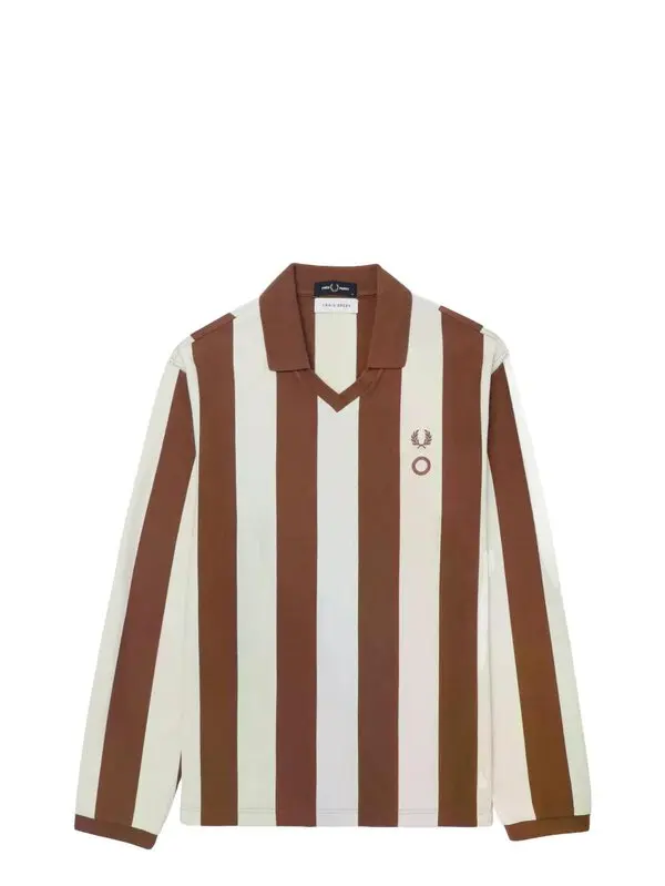 Fred Perry Striped T-shirt - Brown