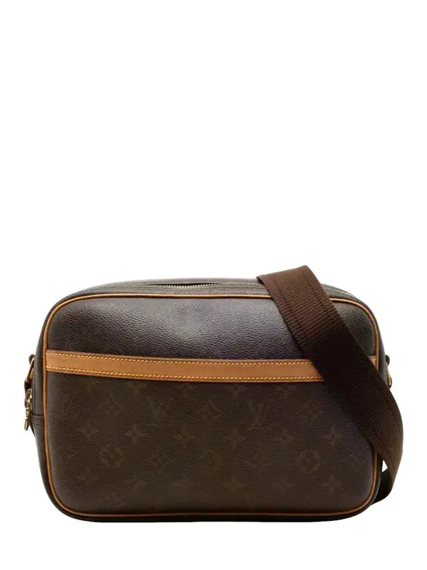 LOUIS VUITTON 2001 Monogram Reporter Pm Crossbody Bag - Brown