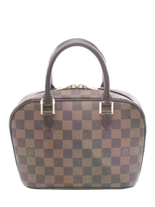 LOUIS VUITTON 2004 Damier Ebene Mini Sarria Handbag - Brown