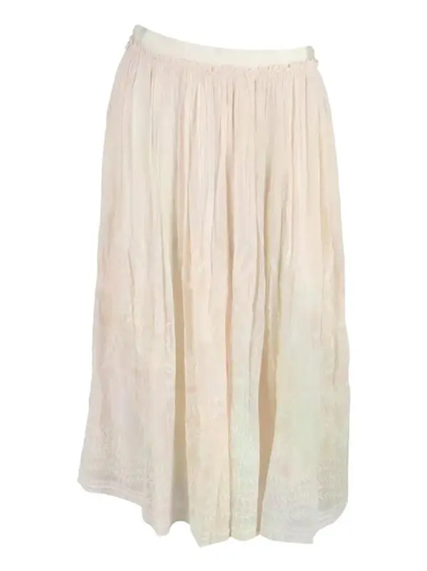 Vanessa Bruno Embroidered Midi Skirt - Neutrals