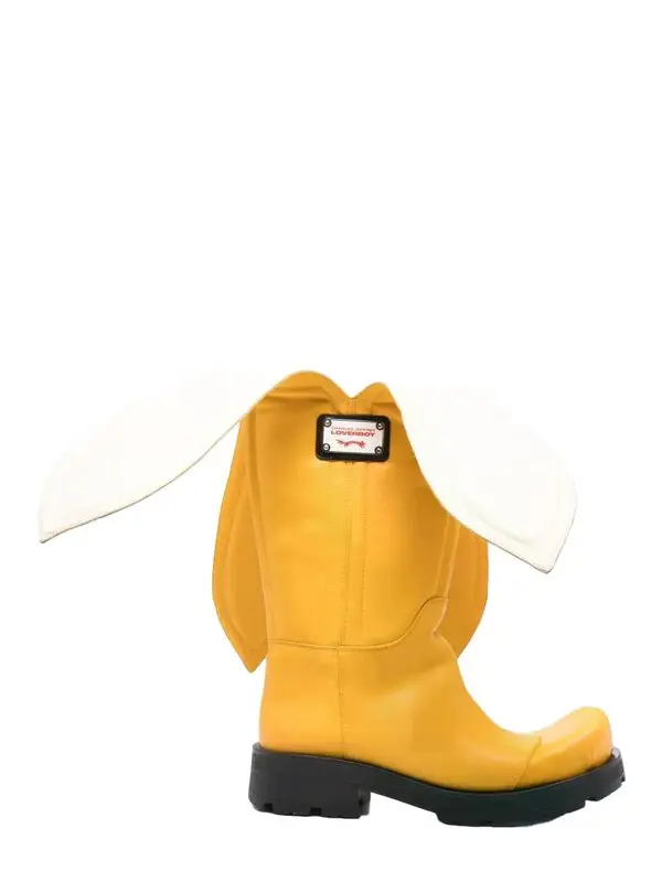 CHARLES JEFFREY Banana Sheathed Moggies Boots - Yellow