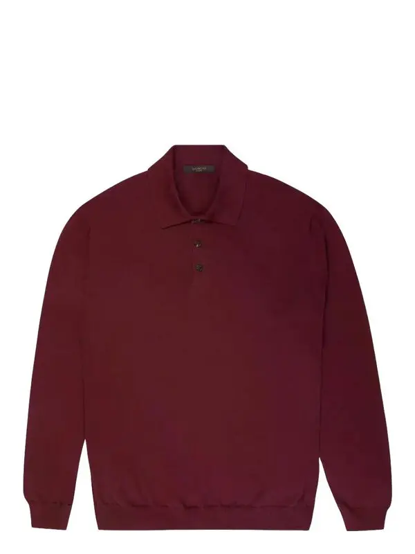 ZANONE Buttoned Polo Shirt - Red