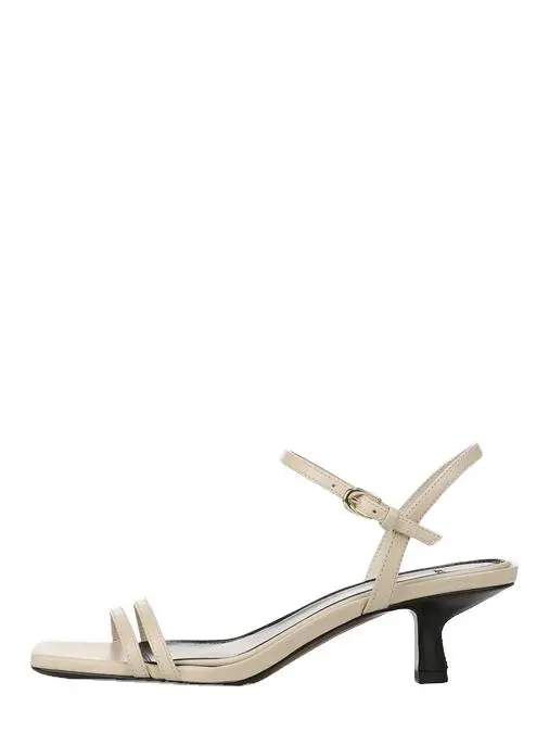 Vince Tilda Leather Heeled Sandal - Natural
