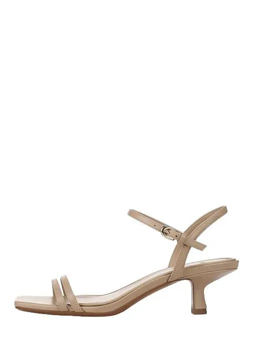 Vince Tilda Leather Heeled Sandal - Natural