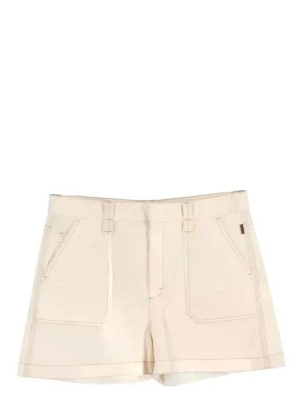 Chloé Contrast-stitching Pocket Shorts - White