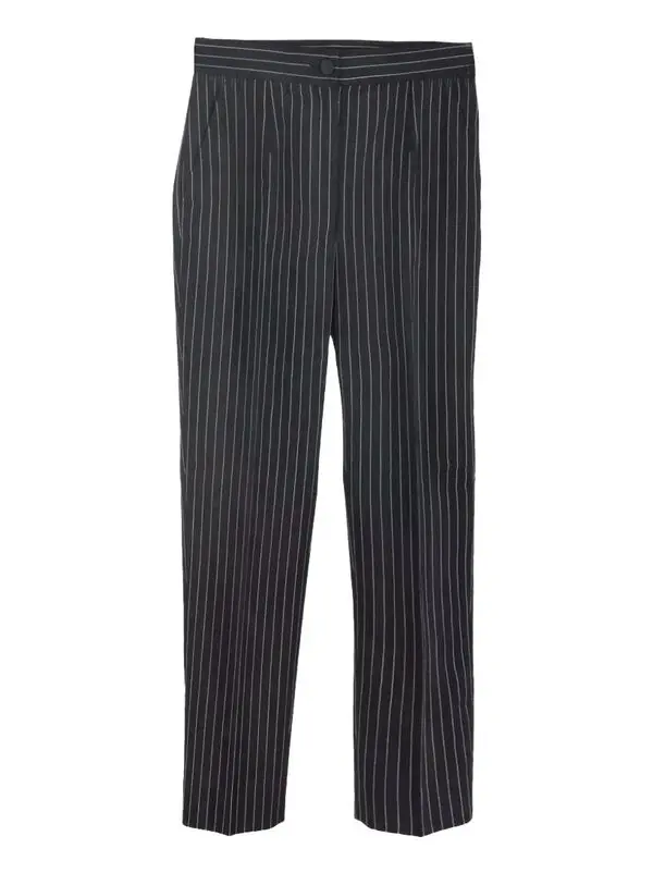 Dolce & Gabbana Pinstriped Trousers - Black
