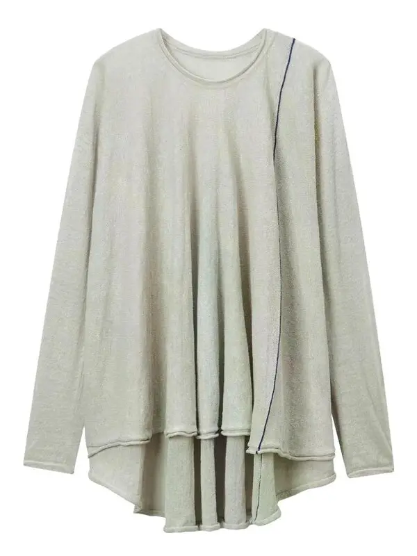 Y’s Line Raw Edge Top - Neutrals