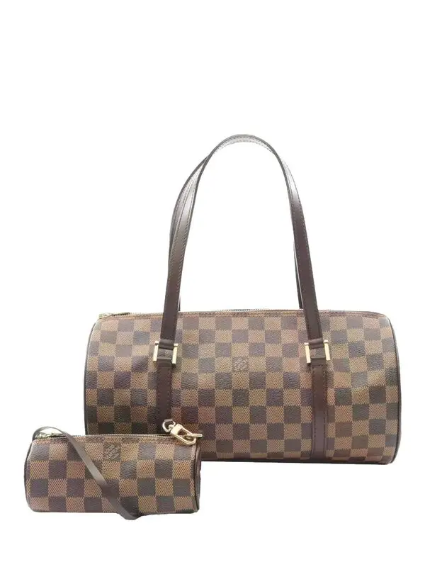LOUIS VUITTON 2004 Damier Ebene Papillon 30 Handbag - Brown
