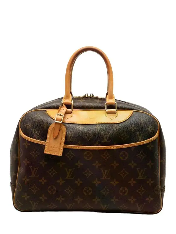LOUIS VUITTON 1998 Monogram Deauville Handbag - Brown