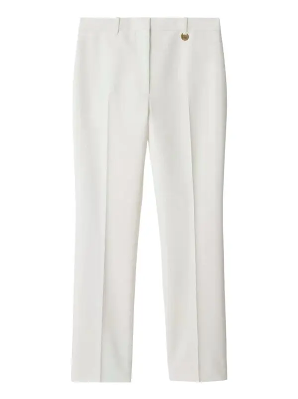 Burberry Pressed Crease Trousers - White