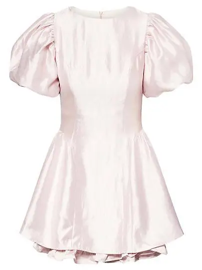 SISTER JANE Nouveau Ruffle Woven Mini Dress - Pink