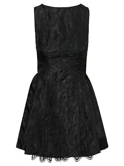 SISTER JANE Screenplay Woven Mini Dress - Black