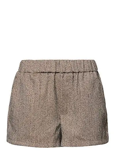 Dissh Frankie Tweed Shorts - Choc