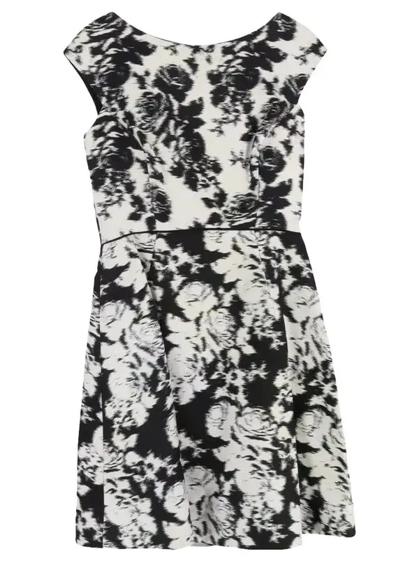 Oscar De La Renta Floral-print Mini Dress - White