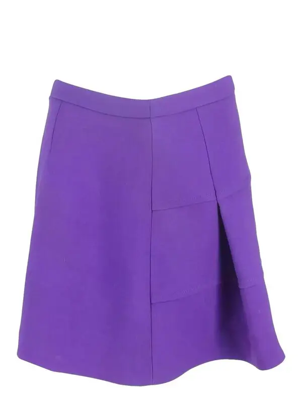 Victoria Beckham Panel A-line Midi Skirt - Purple