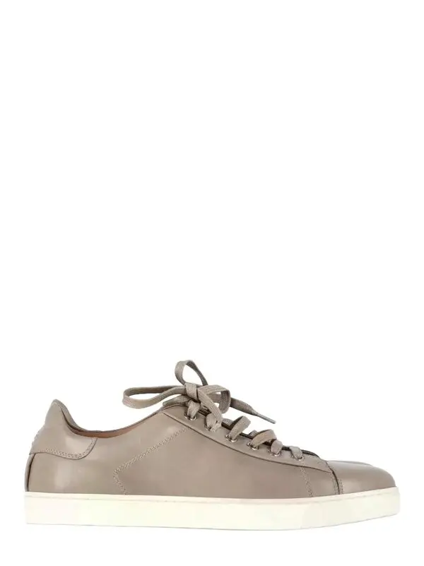 GIANVITO ROSSI Lace-up Low-top Trainers - Neutrals