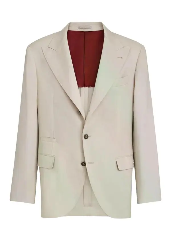 Brunello Cucinelli Peak-lapels Blazer - Neutrals