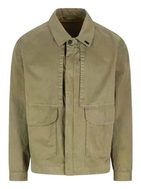 MASSIMO OSTI STUDIO Button Flap-pocket Overshirt - Neutrals