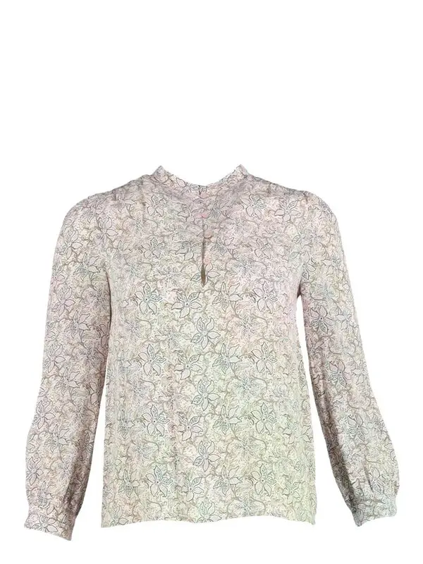 Vanessa Bruno Floral-print Silk Blouse - Pink