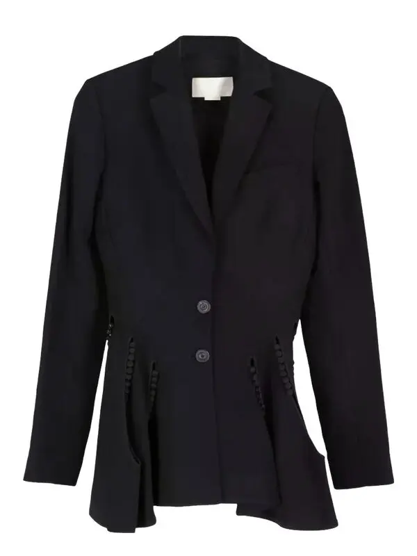 Antonio Berardi Crepe Cut-out Blazer - Black