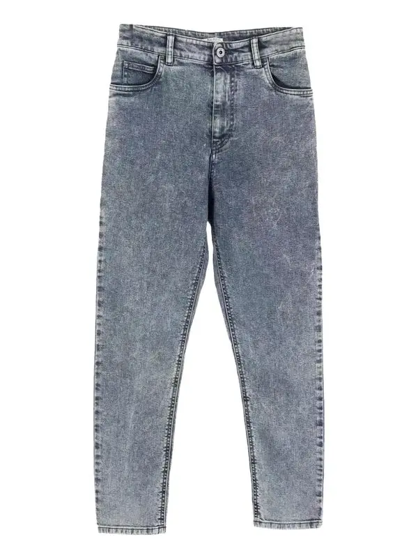 Miu Miu Washed-effect Denim Jeans - Blue
