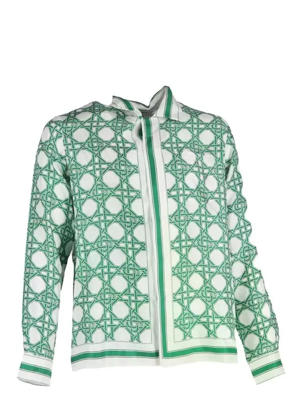 Casablanca Patterned Shirt - White