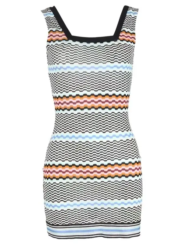 Missoni Square-neck Mini Dress - Black