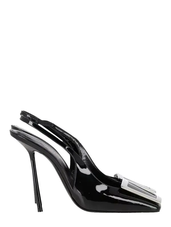 Saint Laurent Pablo Leather Slingback Pumps - Black