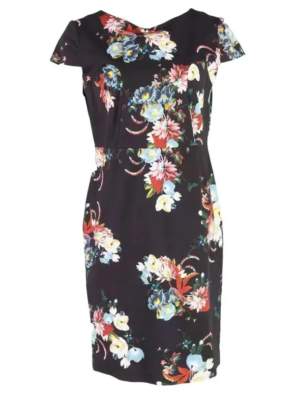 Erdem Marion Floral-print Midi Dress - Black