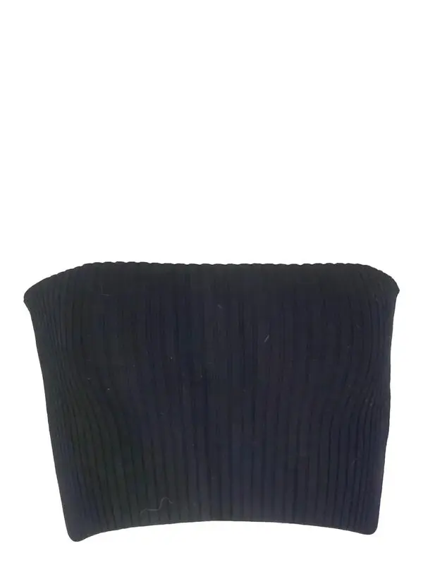 Chloé Ribbed Knit Tube Top - Black