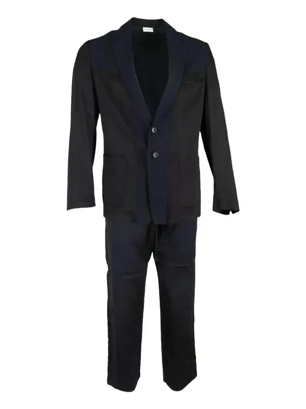 Dries Van Noten Colour-block Suit - Blue