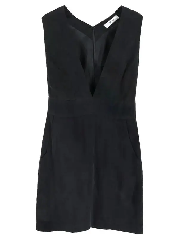 ANINE BING V-neck Mini Dress - Black