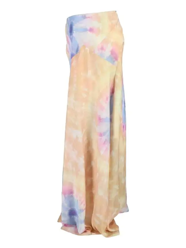 Rabanne Maxi Tie-dye Skirt - Neutrals