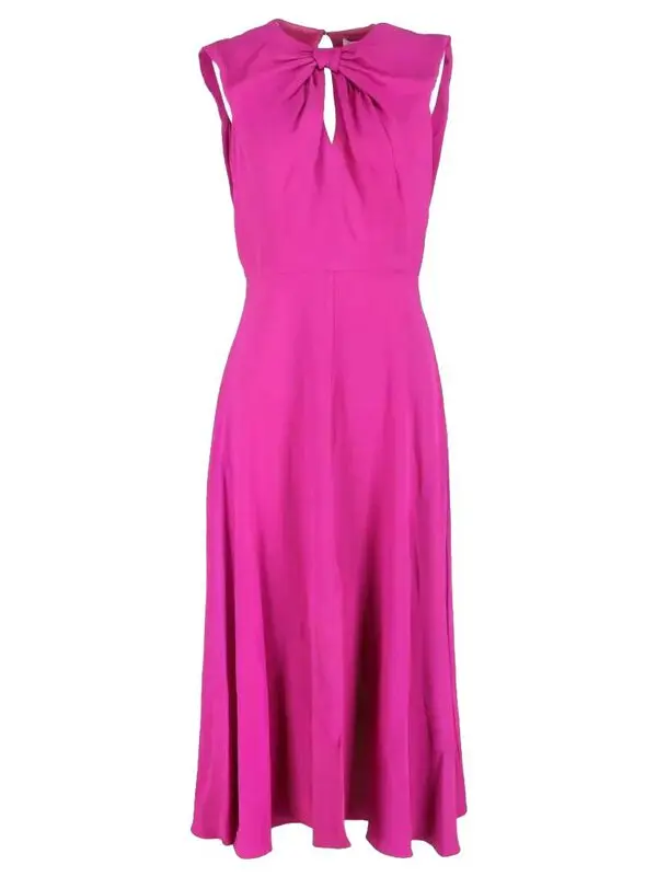 Saloni Marla Draped Midi Dress - Pink