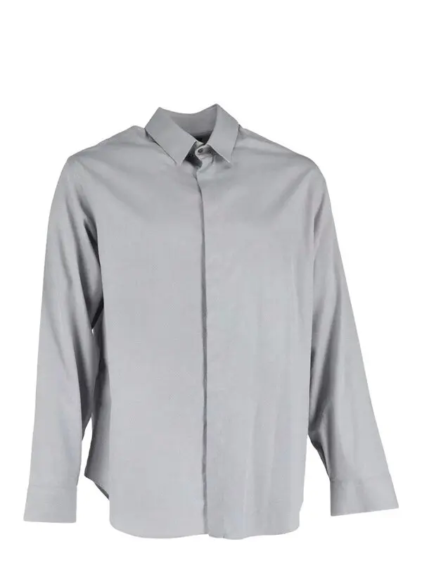 Giorgio Armani Concealed-fastening Shirt - Grey
