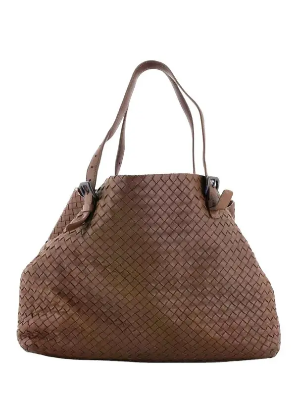 Bottega Veneta A-shape Intrecciato Nappa Large Tote Bag - Brown