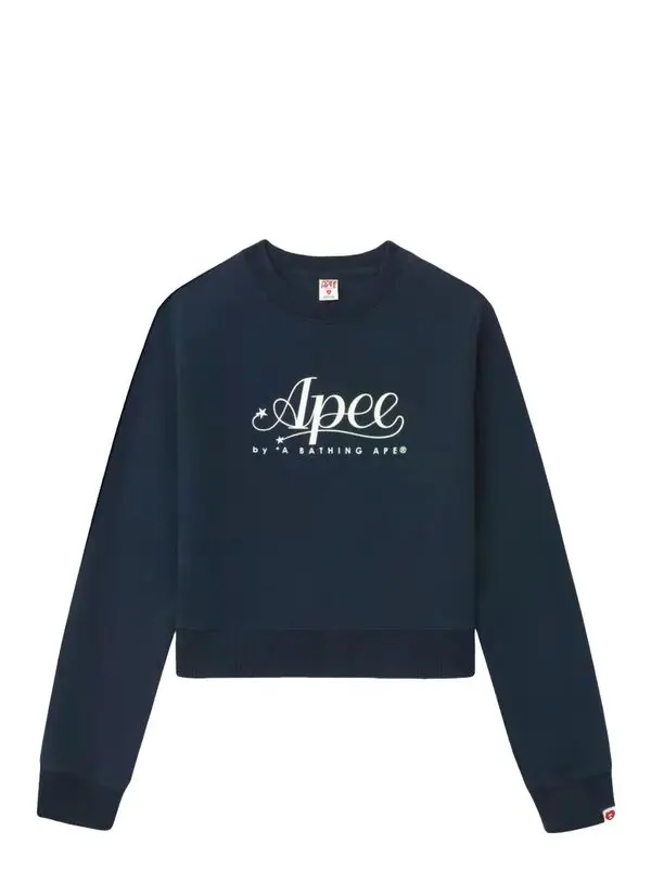A BATHING APE Logo Sweater - Blue