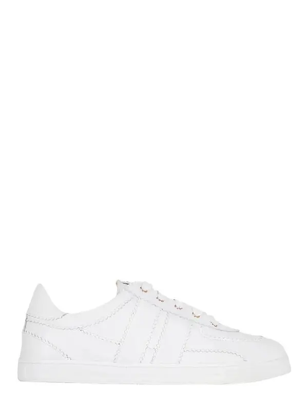 Agl Topstitched Sneakers - White